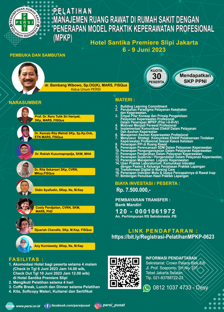 Pelatihan “Manajemen Ruang Rawat Dengan Penerapan Model Praktik Keperawatan Profesional (MPKP ...